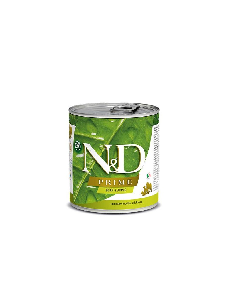 Farmina ND DOG Prime Grain Free con jabalí y manzana 6x285 gramos