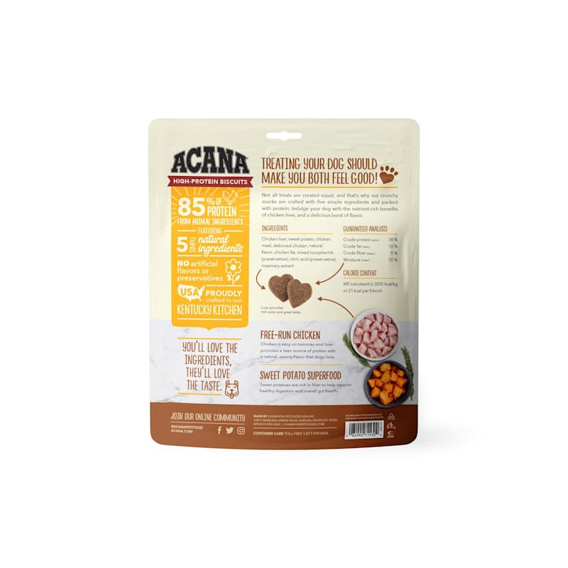 Acana Canine High Protein Crunchy Chicken Liver bolsa 100 Gramos